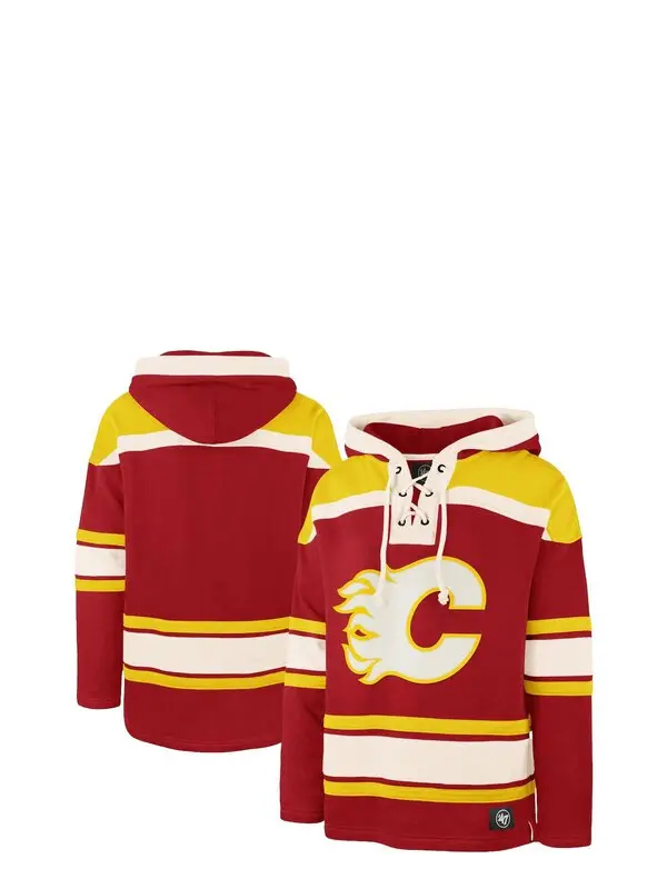 '47 Calgary Flames Superior Lacer Hoodie - Red