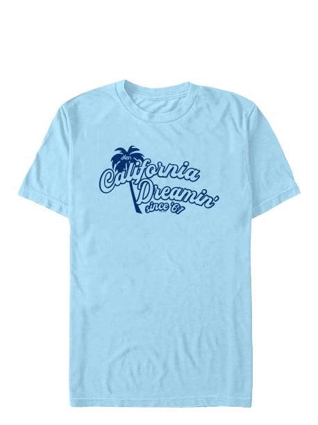BARBIE California Dreamin' Since 1961 Short Sleeve Graphic T-shirt - Sky Blue