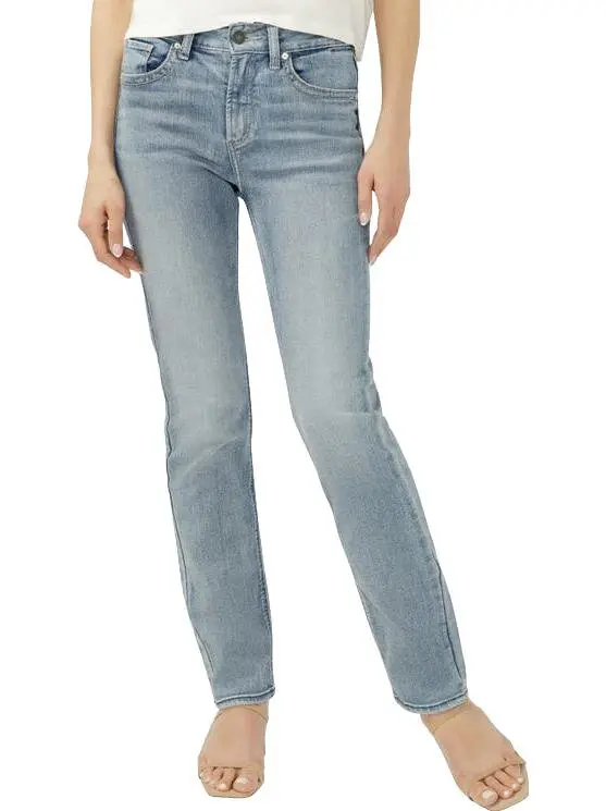 SILVER JEANS CO. Avery Curvy Classic Straight Leg Jeans - Lyric