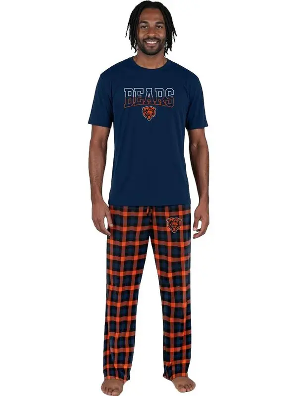 CONCEPTS SPORT Chicago Bears Highland Sleep Set - Navy