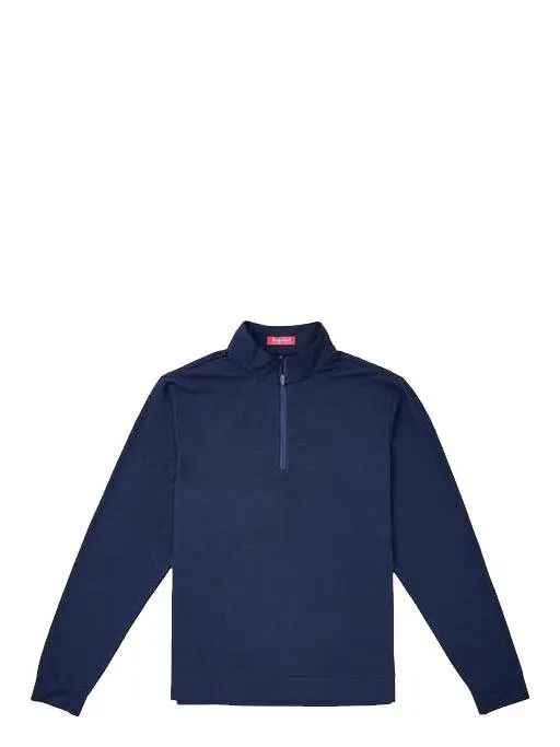 SUGARLOAF SOCIAL CLUB Classic Quarter-zip Pullover - Heather Navy