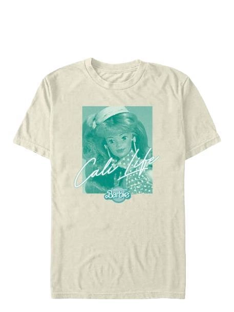 BARBIE Midge Cali Life Short Sleeve Graphic T-shirt - Ivory
