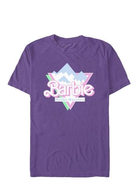 BARBIE Malibu Winter Mountain Short Sleeve Graphic T-shirt - Purple