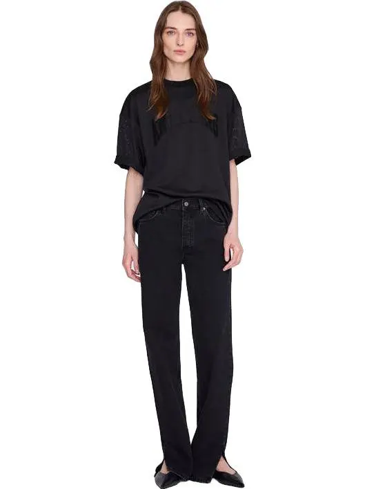 ANINE BING Nell Mesh Tee - Black