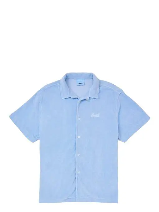 SUGARLOAF SOCIAL CLUB X Byrdie Terry Button-up Shirt - Sky Blue