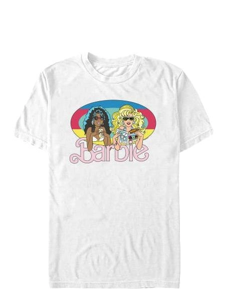 BARBIE Retro Fashion Friends Short Sleeve Graphic T-shirt - White