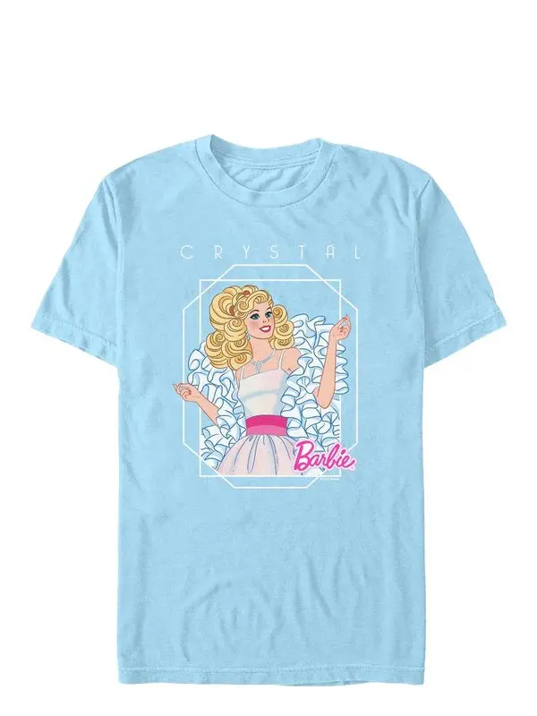 BARBIE Crystal Glamour Pose Short Sleeve Graphic T-shirt - Light Blue