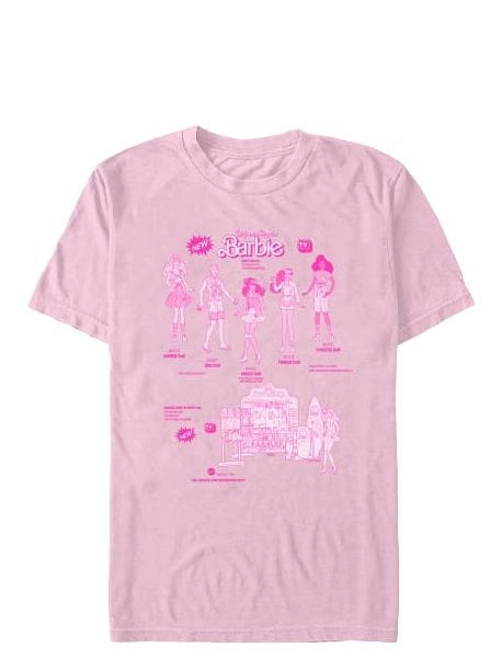BARBIE California Dream And Friends Short Sleeve Graphic T-shirt - Blossom