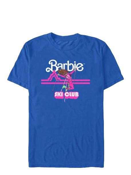 BARBIE Retro Suit Ski Club Short Sleeve Graphic T-shirt - Royal Blue