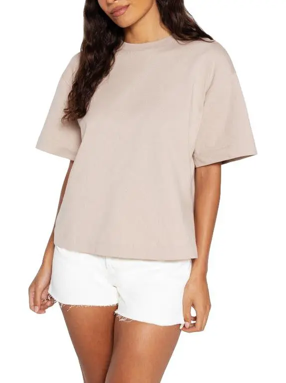 NUUDS Boxy Fit Cotton T-shirt - Putty