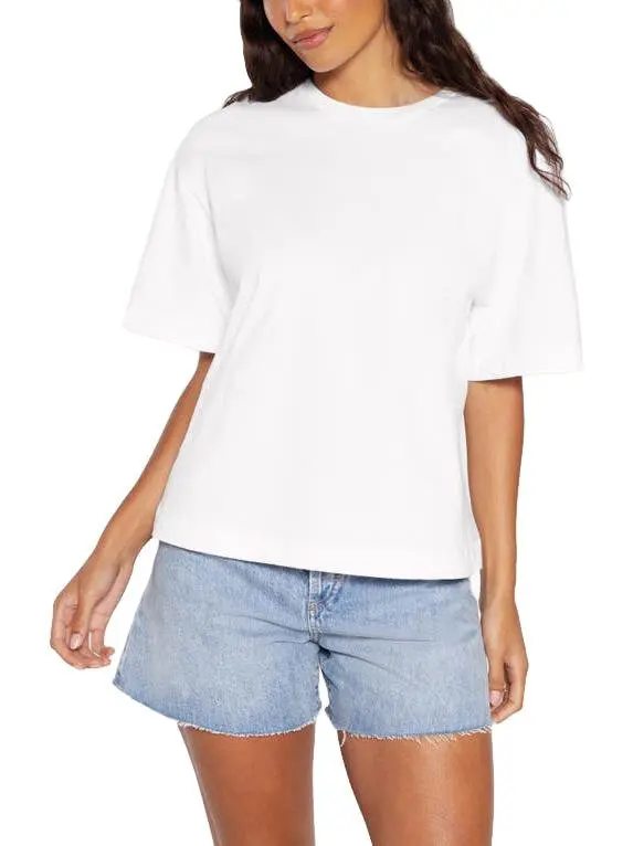 NUUDS Boxy Fit Cotton T-shirt - White