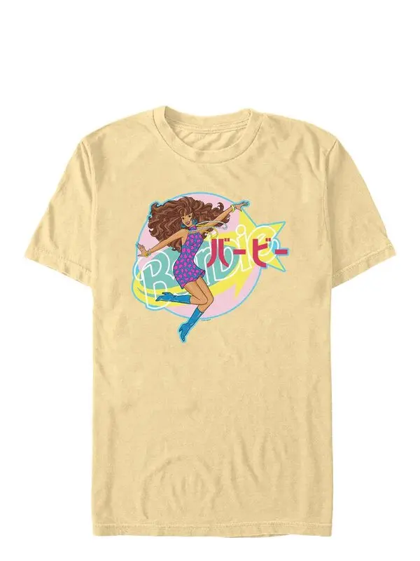 BARBIE Booming Dance Star Short Sleeve Graphic T-shirt - Butter