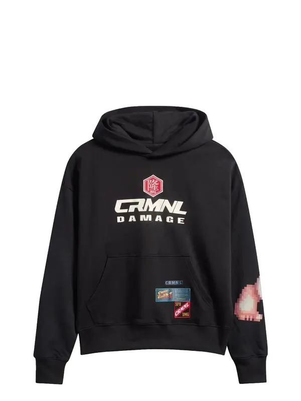CRIMINAL DAMAGE Ryu Hadouken Hoodie - Black