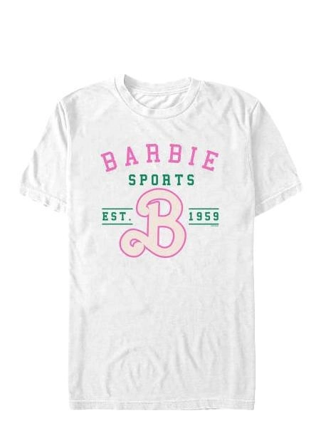 BARBIE Sports 1959 Logo Short Sleeve Graphic T-shirt - White