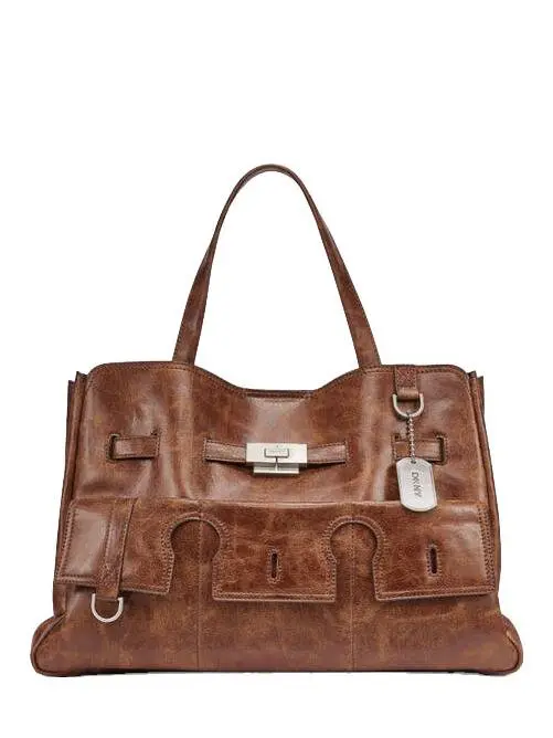 Dkny Bryar Large Satchel - Walnut