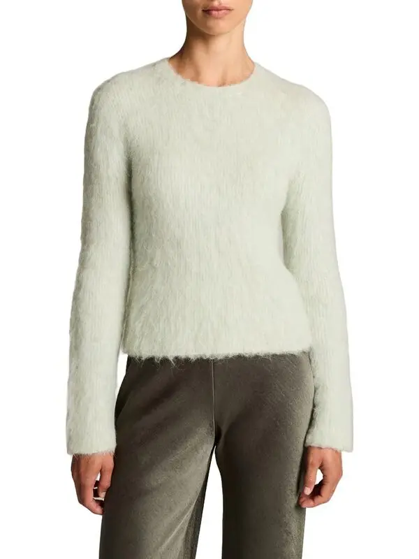 Vince Brushed Crewneck Sweater - Frosted Jade
