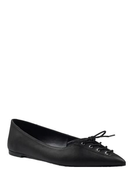ZIGI Arreza Lace-up Pointed Toe Flat - Black