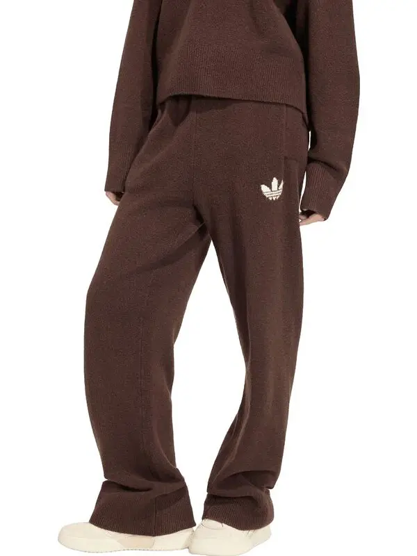 Adidas Essentials Wide Leg Knit Pants - Aurora Coffee