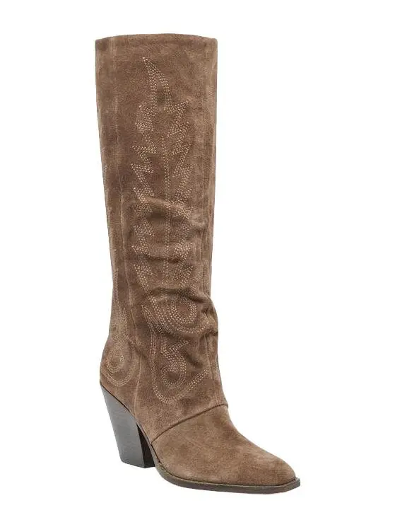 Dolce Vita Jayana Western Boot - Chocolate Suede