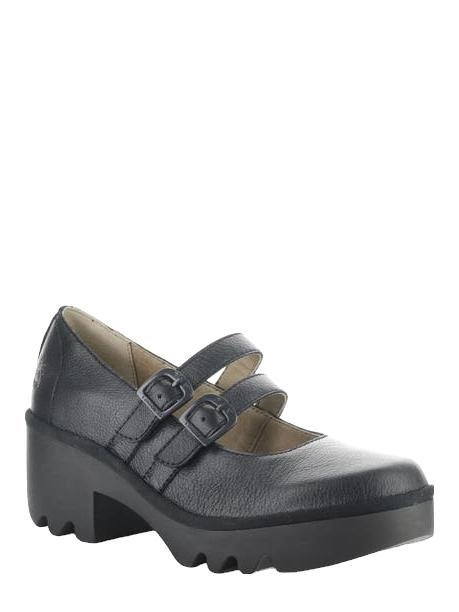 Fly London Tibu Leather Mary Jane - Black