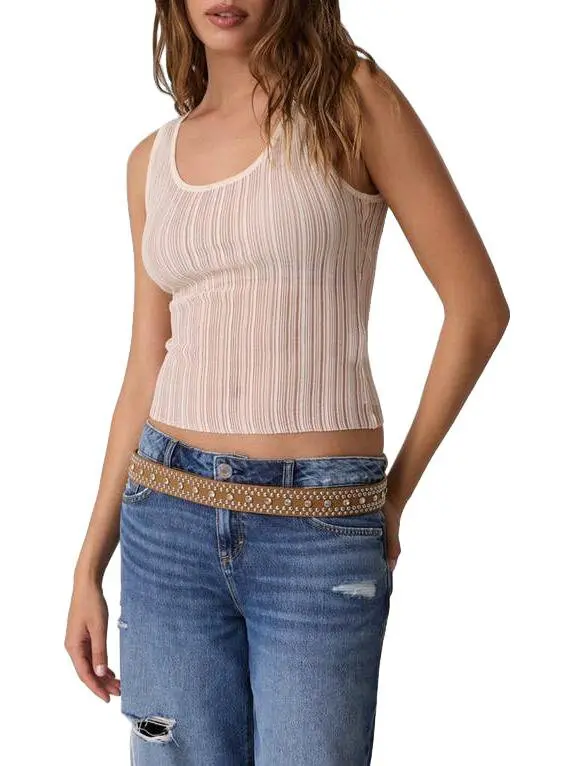 Guess Audrey Sheer Lurex Tank Top - F1ue-open