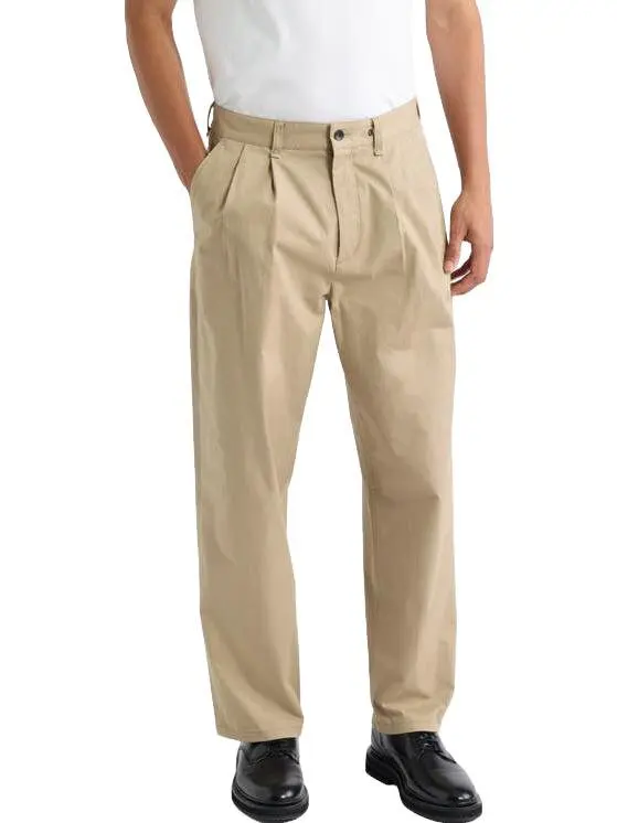 Rag & Bone Baggy Pleated Twill Chinos - Wtaup