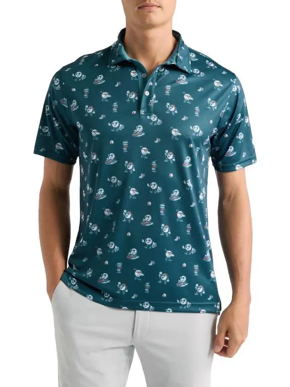 SWANNIES Jet Performance Golf Polo - Atlantic Deep