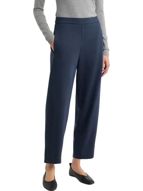 Eileen Fisher Stretch Ankle Lantern Pants - Maritime
