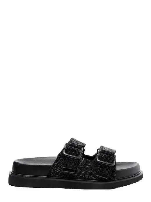 MALLET Sadie Diamante Sandals - Black