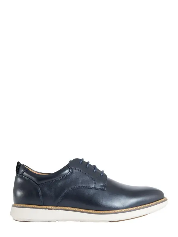 V.GAN LONDON Quinoa Plain Toe Casual Shoe - Navy