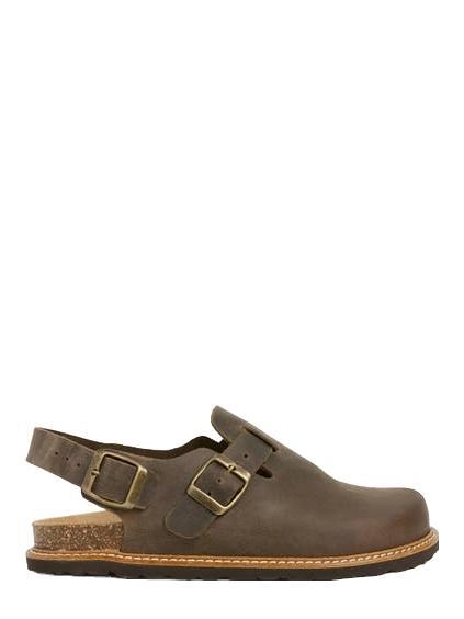 CELTIC & CO. Welt Sole Sling Back Clogs - Chocolate
