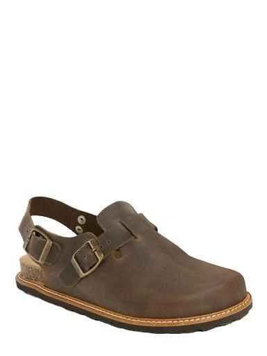 CELTIC & CO. Welt Sole Sling Back Clogs - Chocolate