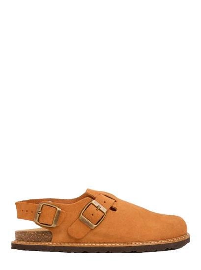 CELTIC & CO. Welt Sole Sling Back Clogs - Rust