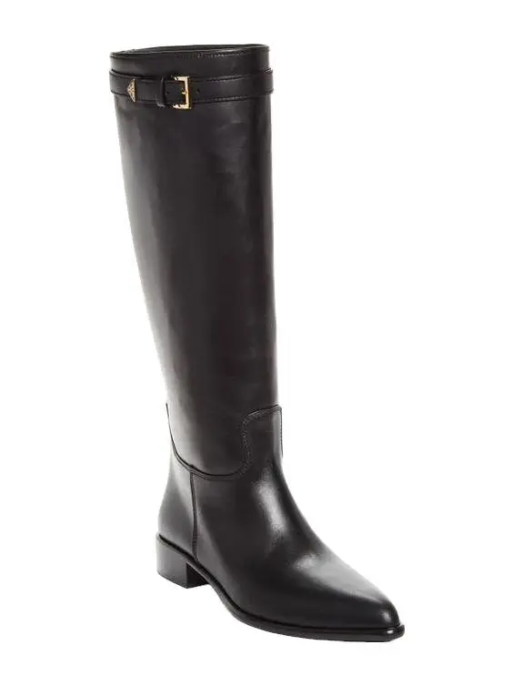 Prada Knee High Leather Boot - Nero