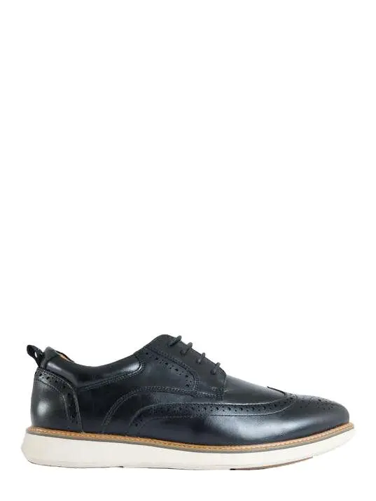 V.GAN LONDON Okra Brogue Casual Shoes - Black