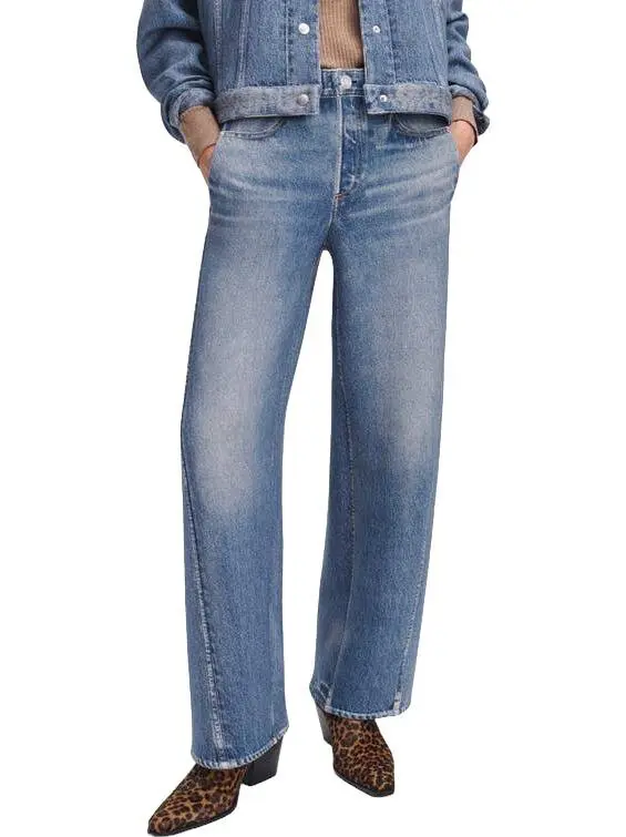 Rag & Bone Miramar Mallow High Waist Wide Leg Pull-on Pants - Sutton