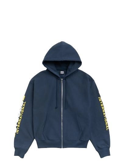 StÜssy Blade Zip Hoodie - Navy Blue