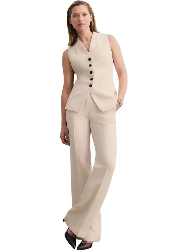 The Fold Hartley Tailored Waistcoat - Neutral