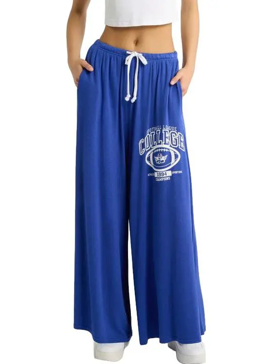 BOYS LIE Game Day Leah Wide Leg Pants - Blue