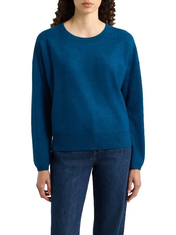 Eileen Fisher Wool Crewneck Sweater - Blue