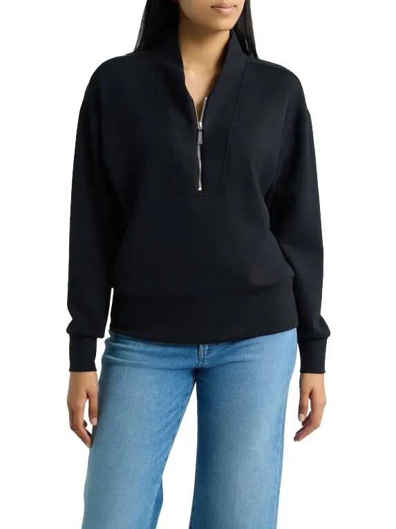 APNY Half Zip Pullover - Black