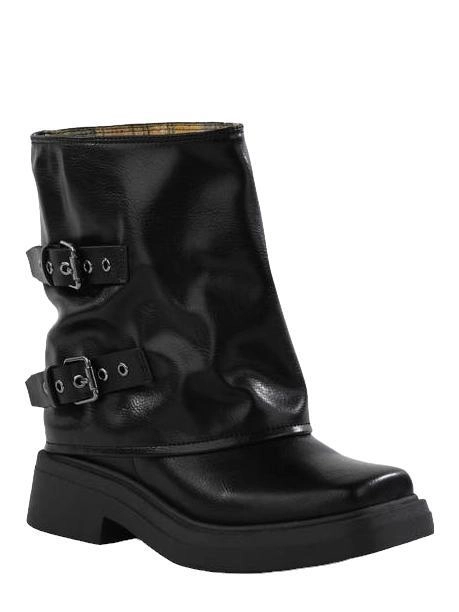 Bc Footwear Unmatched Faux Leather Boot - Black