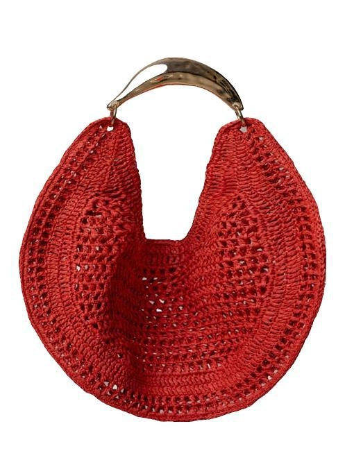JLUXLABEL Seaside Woven Bag - Red