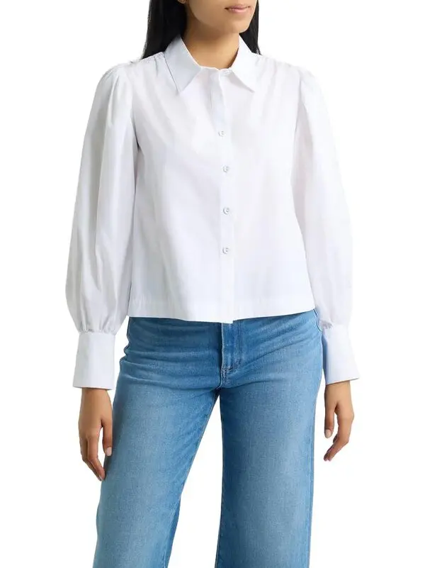 APNY Puff Sleeve Shirt - White