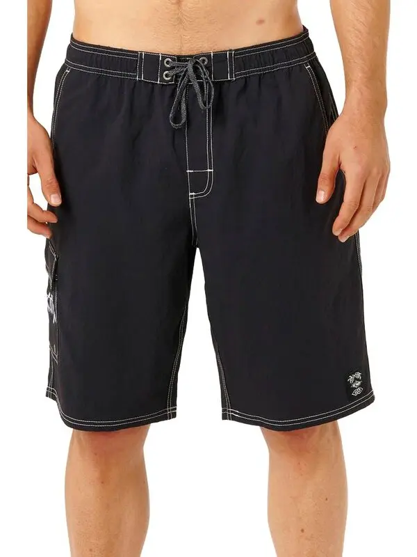 Rip Curl Liquid Trips Cargo Swim Trunks - Black