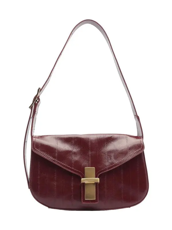 AREZZO Blair Small Leather Shoulder Bag - Fresh Ruby