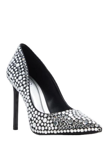 Aldo Stessy 2.0 Crystal Pointed Toe Pump - Black Overflow