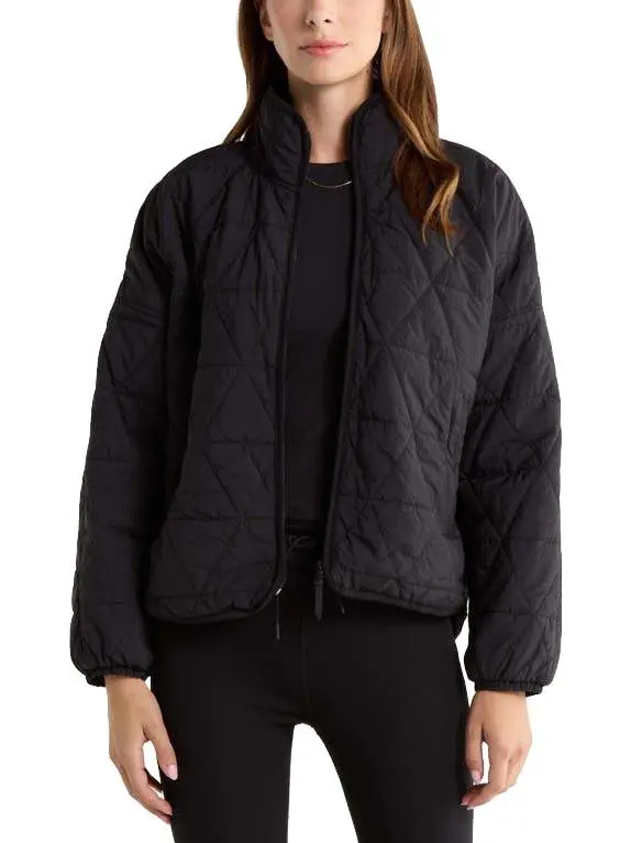 Zella Quilted Packable Jacket - Black