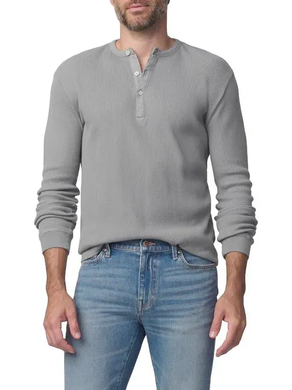 Joe's Jeans Long Sleeve Waffle Henley T-shirt - Mockingbird