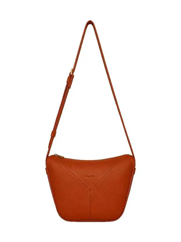 Écotorie Lotta Leather Crossbody Bag - Rust
